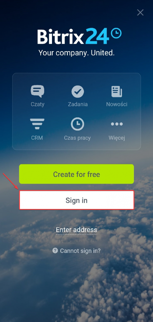 Jak rozpocząć pracę w Bitrix24 przez telefon komórkowy